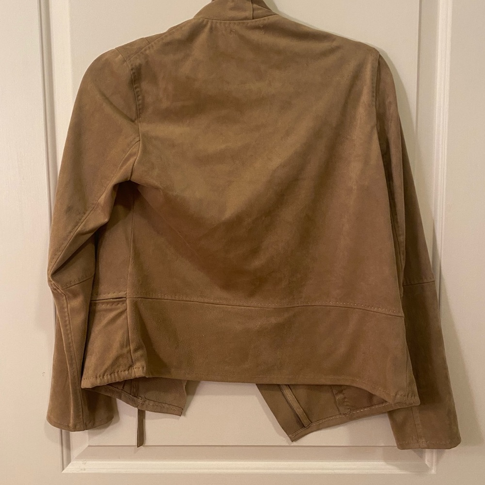 Max Studio Faux Suede Draped Shawl Collar Jacket Size… - Gem